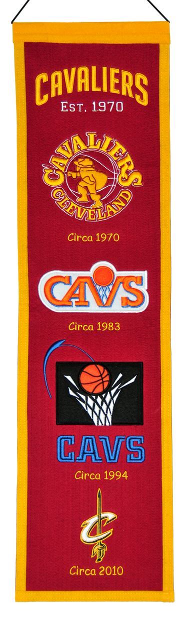 Cleveland Cavaliers Banner 8×32 Wool Heritage | 4th and Goal | Your ...